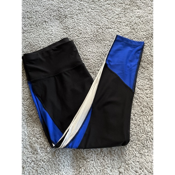 Xersion | Pants & Jumpsuits | Xersion Womens Xl Black Blue And White ...